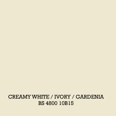 Creamy White Ivory Gardenia BS 10B15 Standard Colour